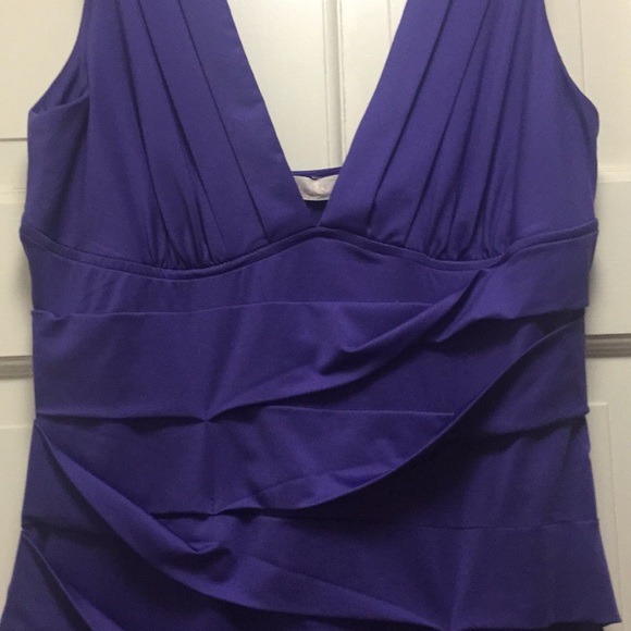 Blush | Dresses | Purple V Neck Fitted Mini Dress | Poshmark